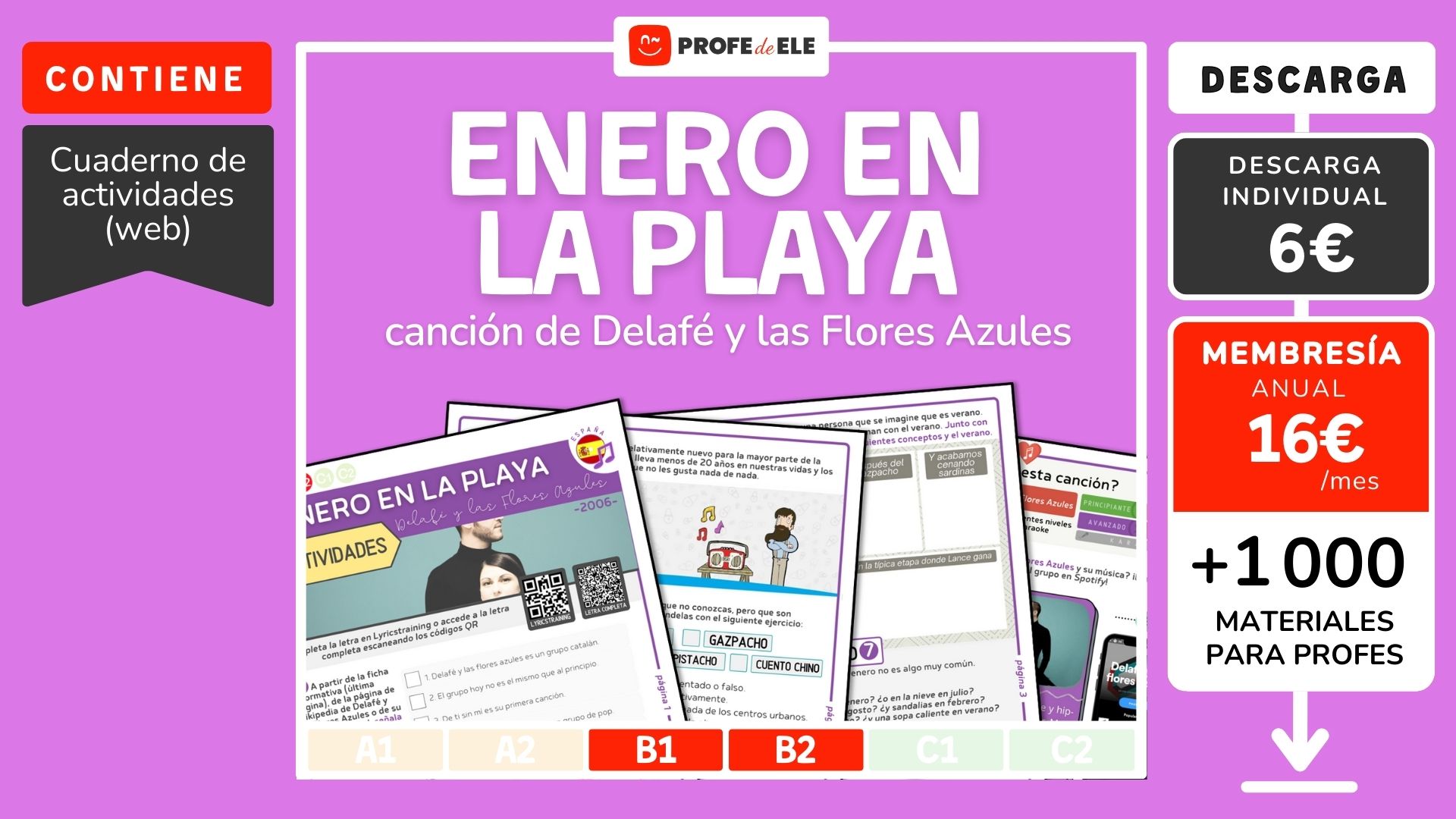 Canción de Delafé y las Flores Azules: Enero en el playa