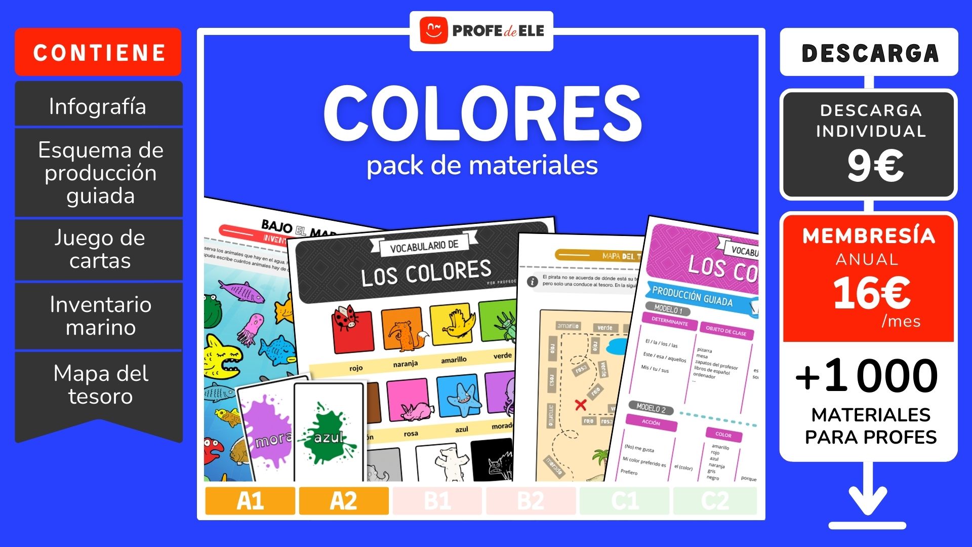 Los colores - Material descargable | Más ProfedeELE