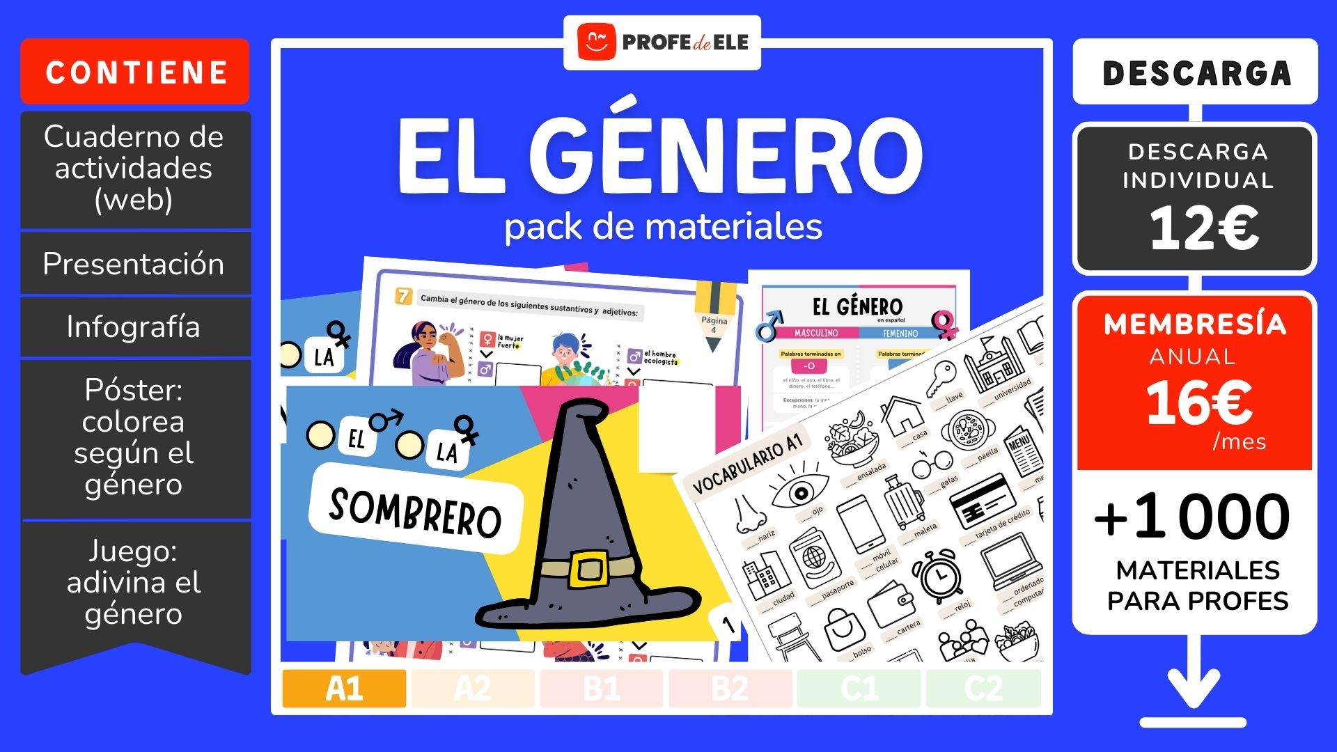 El género. Actividades de gramática.