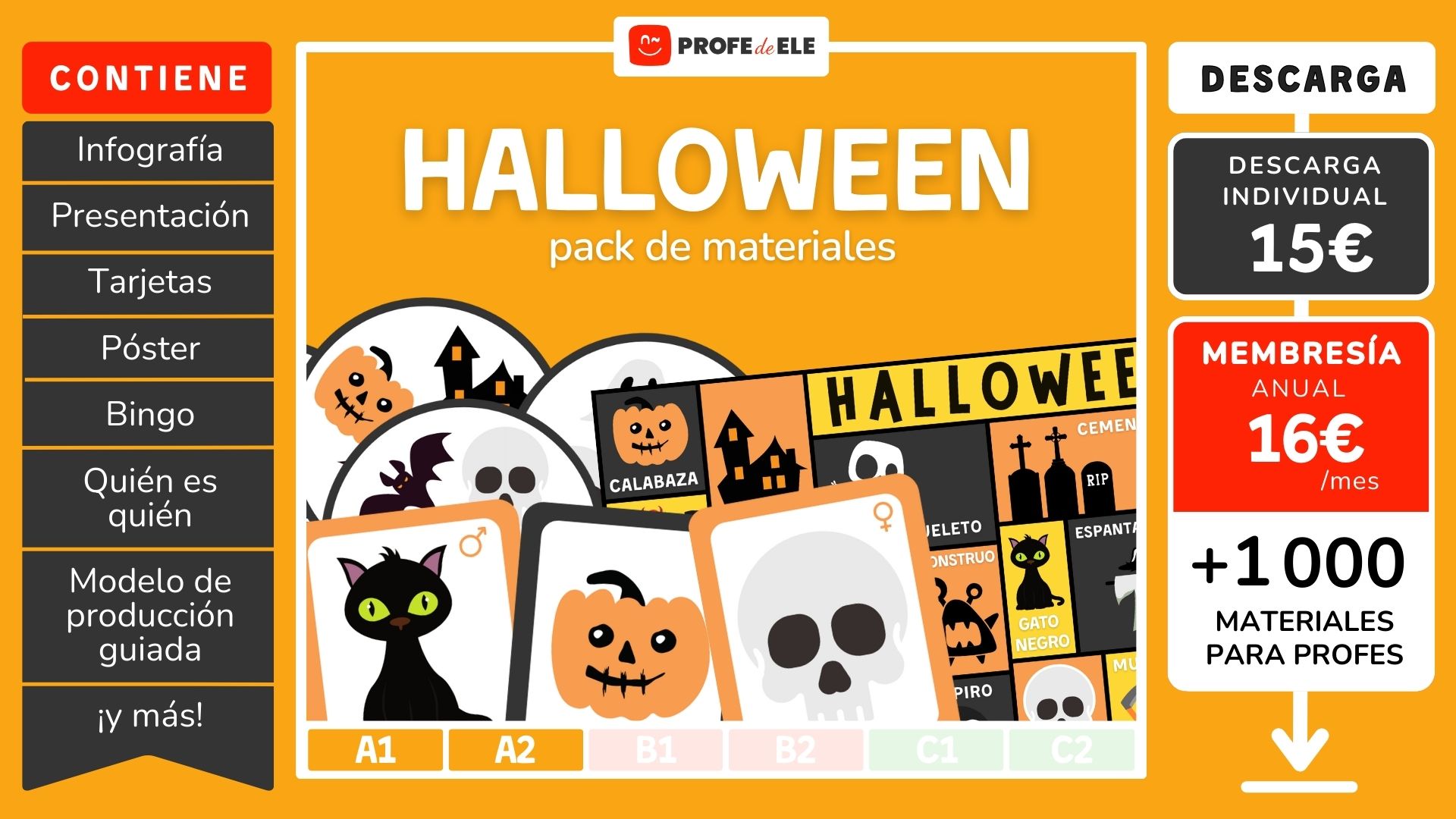 Halloween- Superpack de vocabulario
